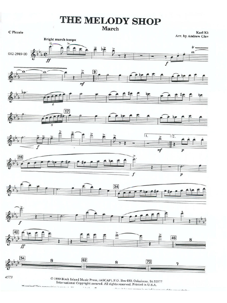 The Melody Shop parts | PDF