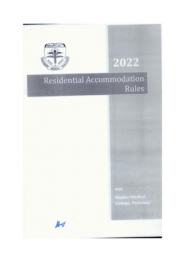 Accomodation Rules | PDF
