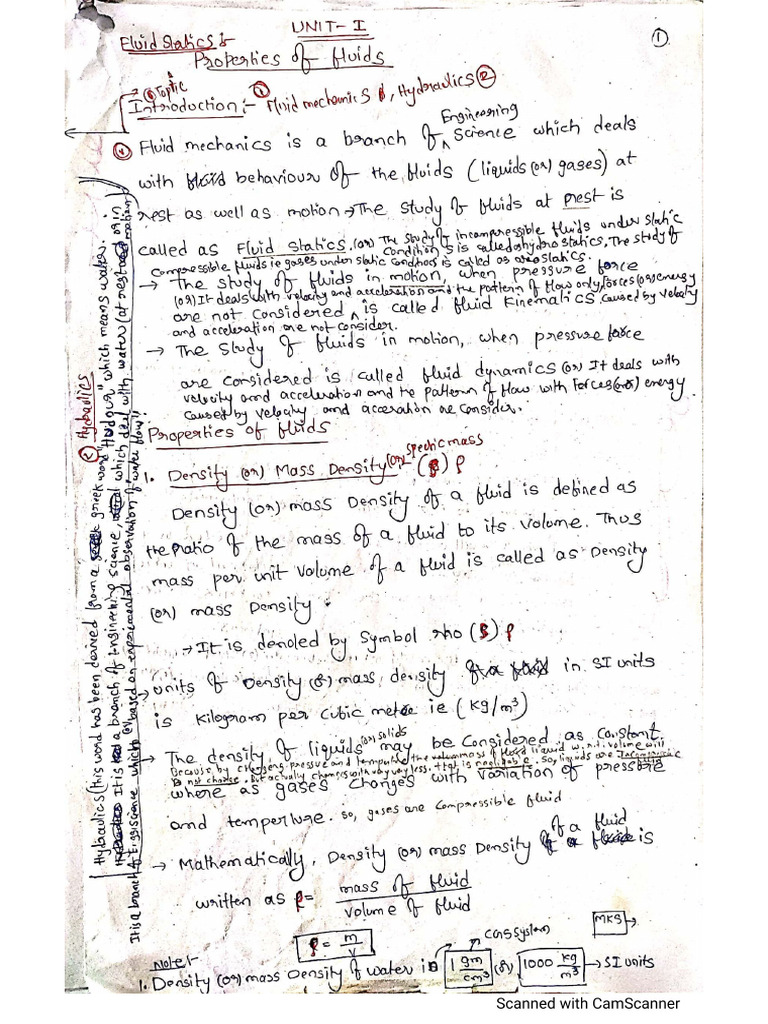 FM and HM Unit-I Part 1 | PDF