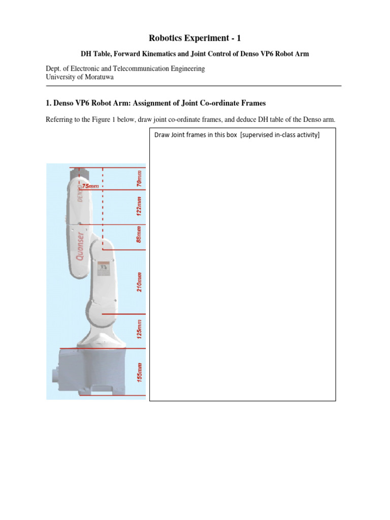 Denso VP6 Robot Arm Kinematics Guide | PDF | Technology & Engineering