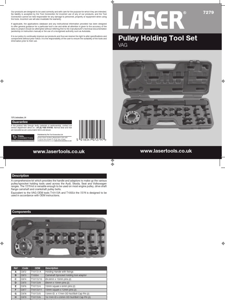 7279 Instructions | PDF | Vehicle Technology | Vehicle Parts