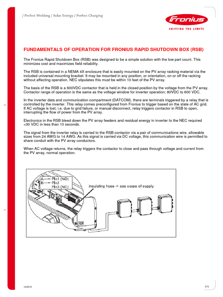 Fronius RSB User Guide | PDF