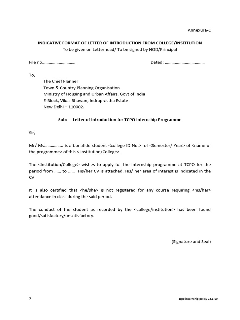 Tcpo Internship Policy | PDF | Career & Growth