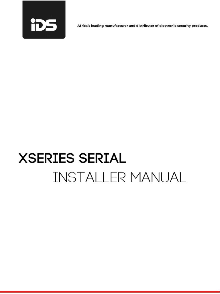 IDS XSeries Serial Installer Manual 700-678-02B | PDF | Icon (Computing ...