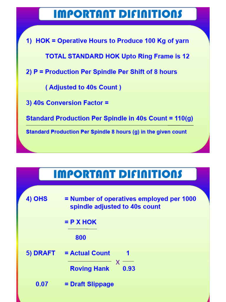 Spinning Process - Important Tips | PDF | Spindle (Textiles) | Spinning ...