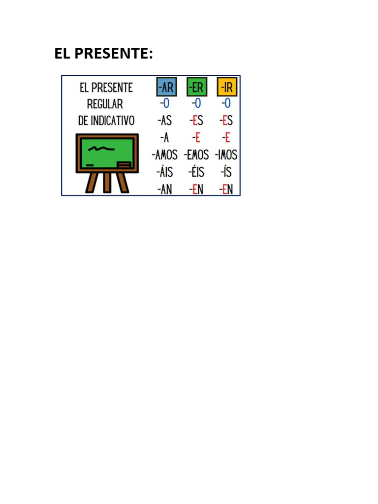 El Presente y El Pasado | PDF | Lingüística