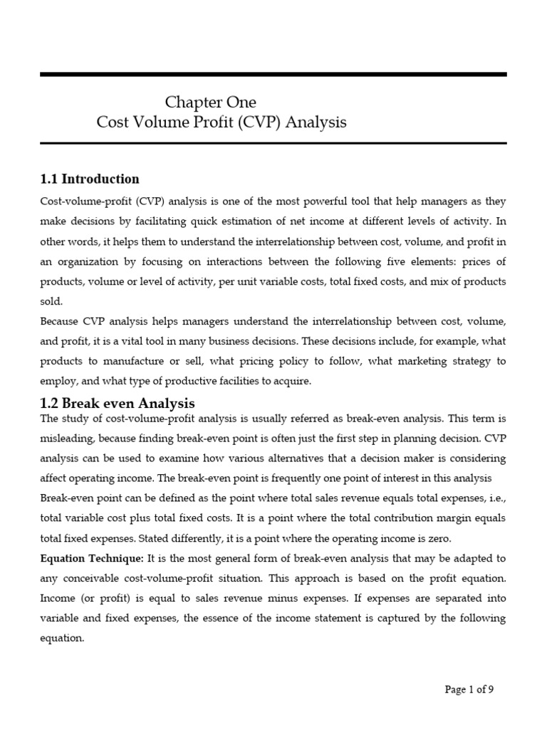Cost II Chapter1 | Download Free PDF | Economics | Business Economics