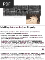 Gedig - Maaltyd | PDF