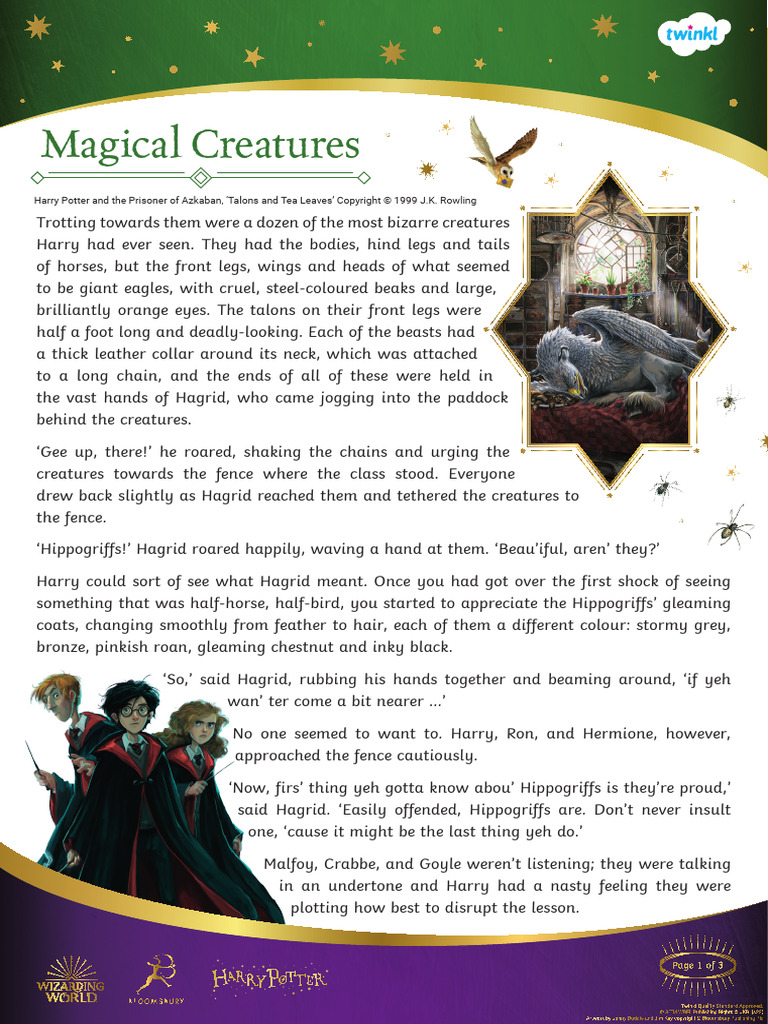 Harry Potter Magic Creatures | PDF | Harry Potter
