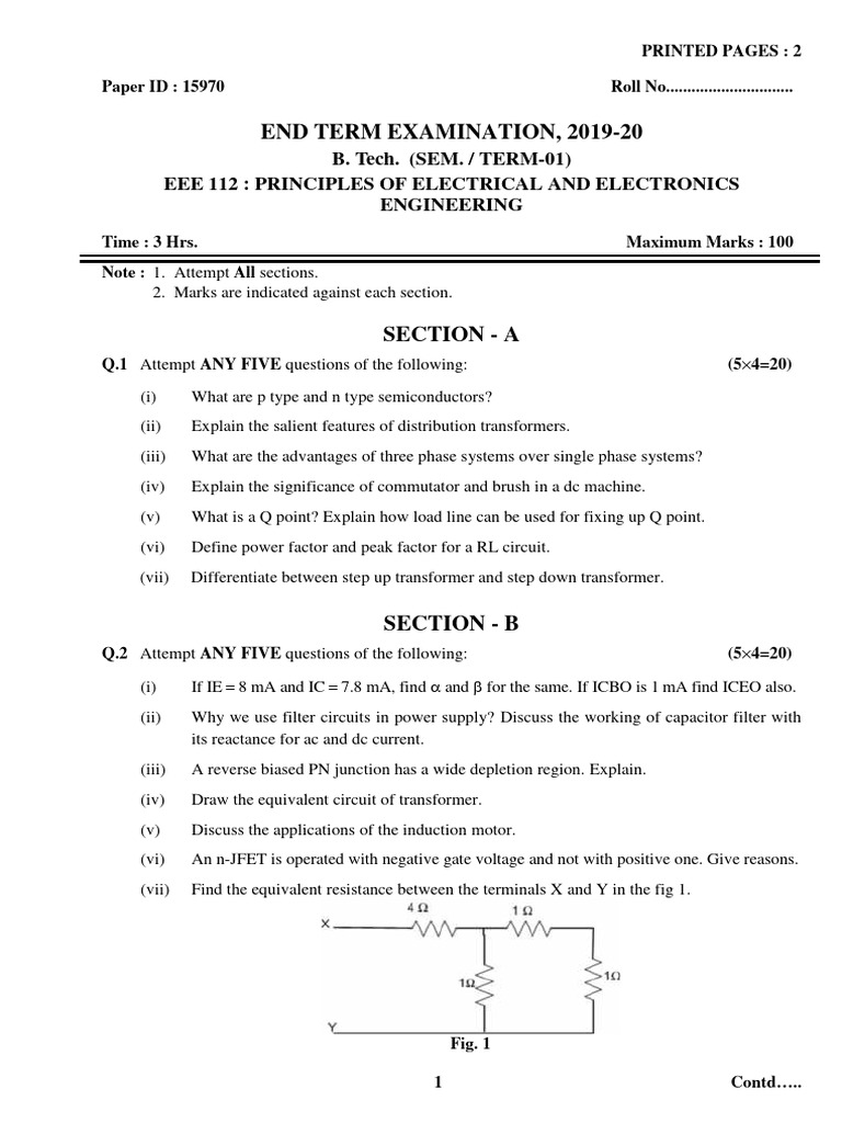 Sample 1 | PDF | Ac Power | Electrical Network