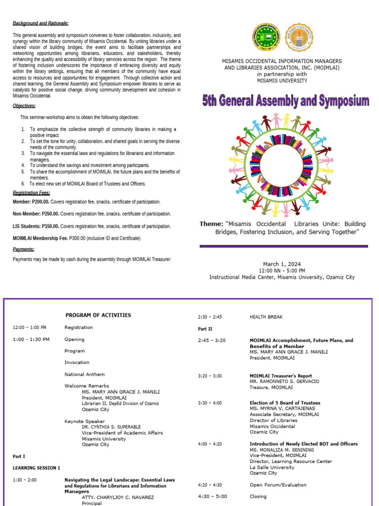 Program of Activities | PDF