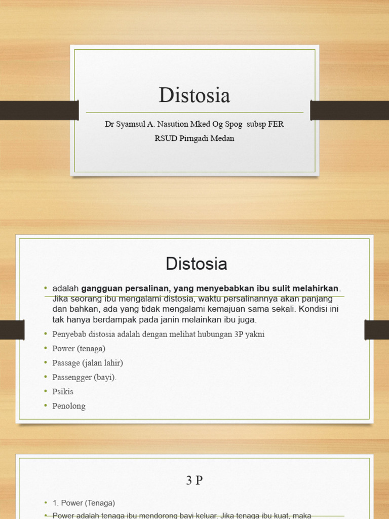 Distosia | PDF