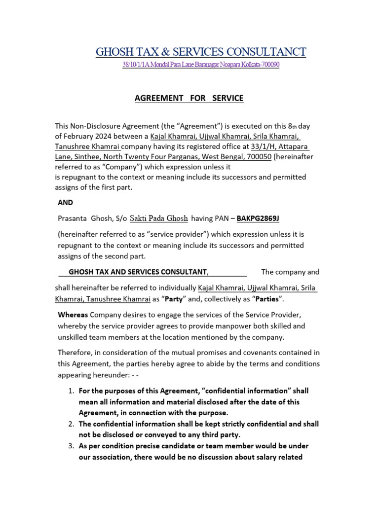 Company agreement | PDF | Private Law