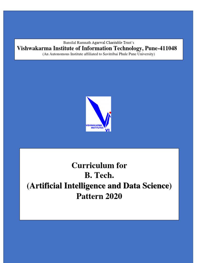 AIDS B.Tech Syllabus | PDF | Computer Vision | Artificial Intelligence
