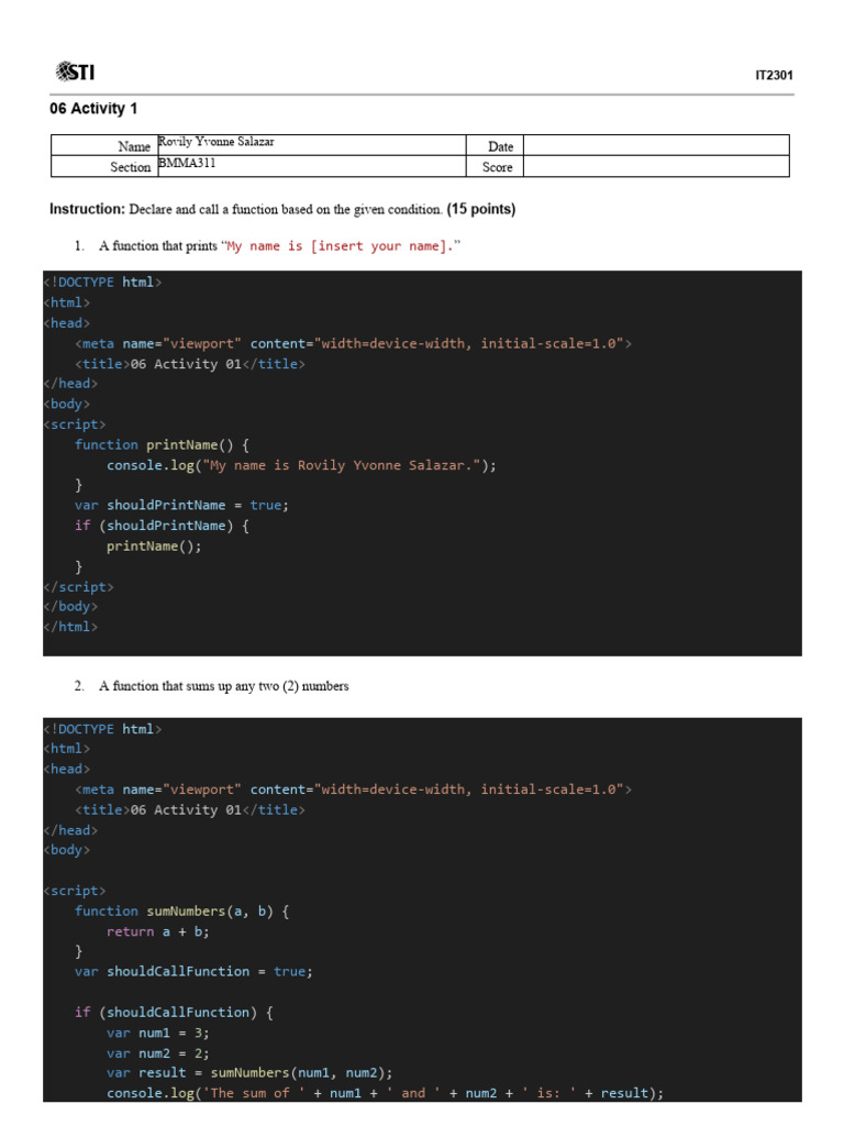 06 Activity 1 | PDF | Teaching Methods & Materials | Computers