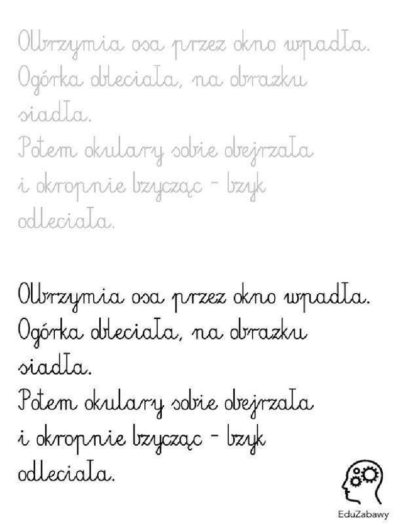 Nauka Pisania Liter Pisanych I Drukowanych, Cyfr Dla Dzieci - PDF Do Druku | PDF