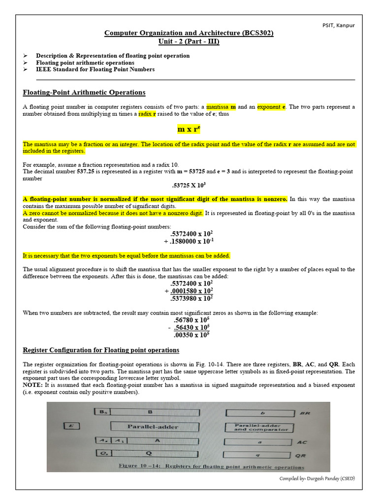 BCS302 Unit-2 (Part-III) | PDF | Significant Figures | Numbers