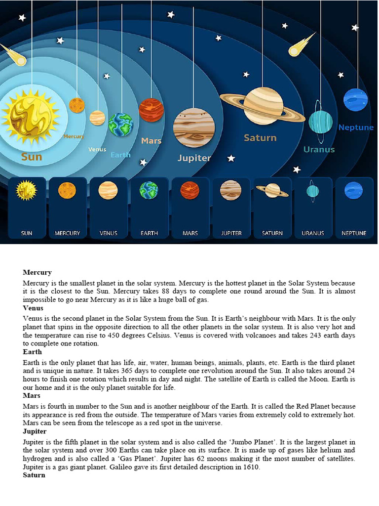 Speaking Space + W1 | PDF | Planets | Solar System