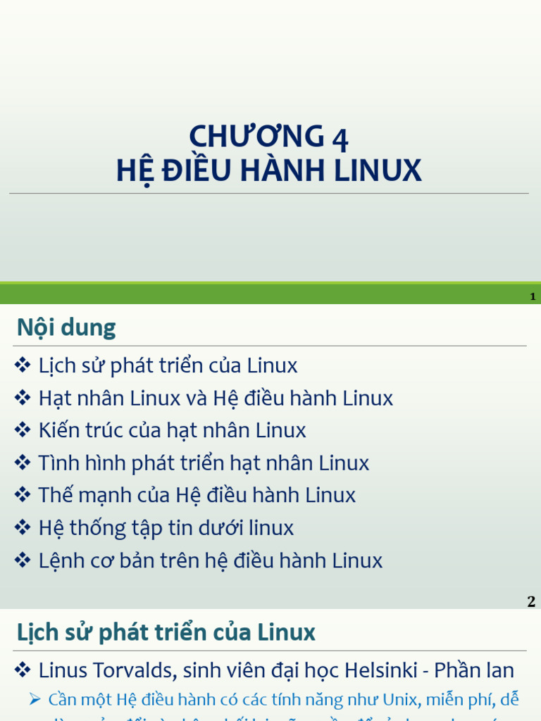 Chuong 4 - HDH Linux | PDF