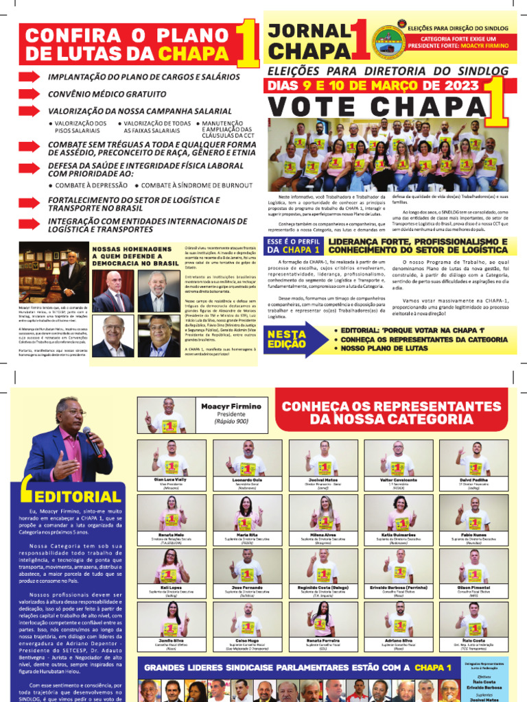 Jornal Chapa 1 Sindlog | PDF