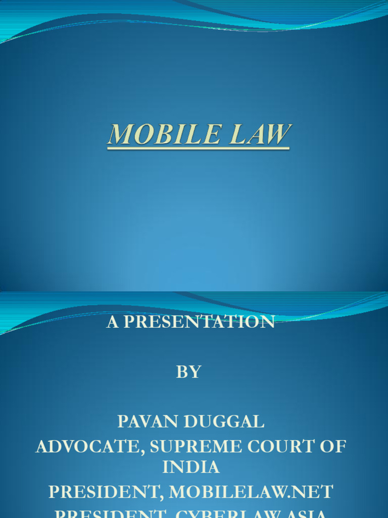 Mobile Law: Navigating Cyber Crime Issues | PDF | Mobile Phones ...
