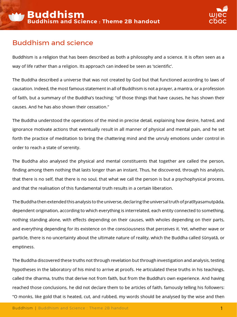 Buddhism's Scientific Perspective on Suffering | PDF | Tibetan Buddhism ...