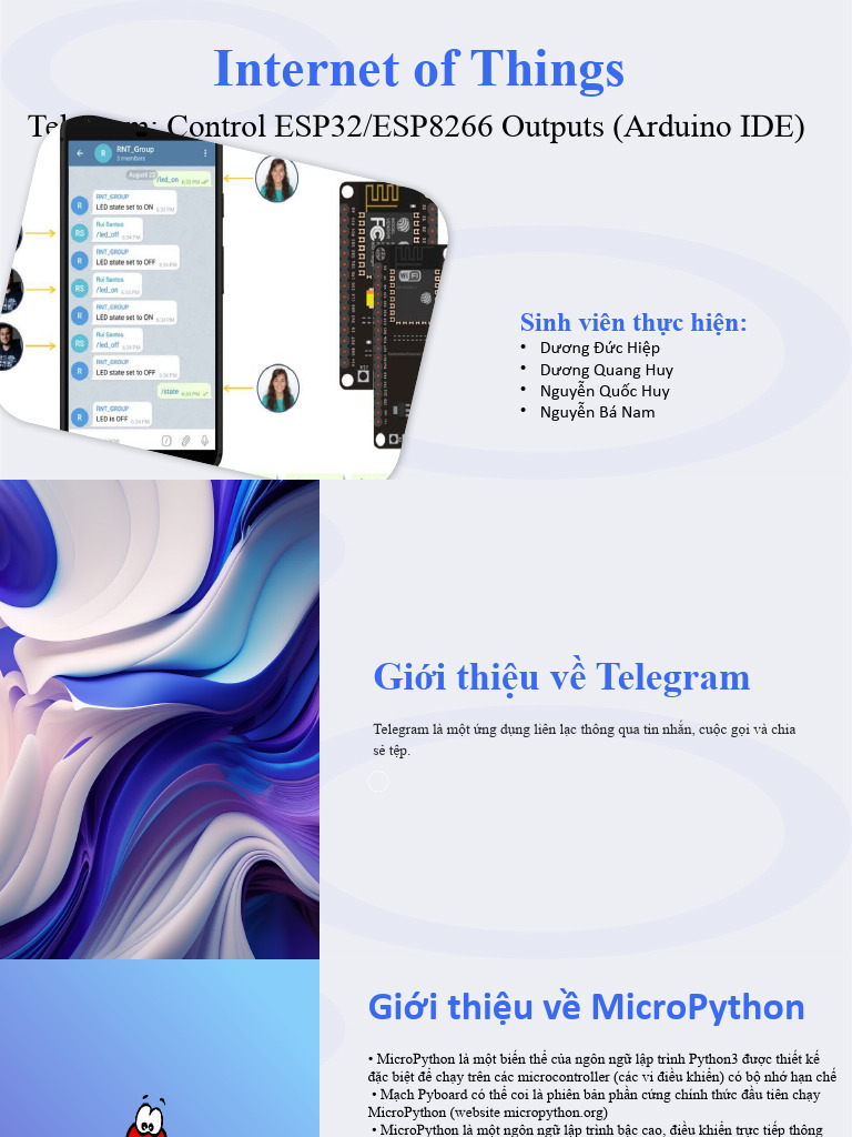 Internet of Things: Telegram: Control ESP32/ESP8266 Outputs (Arduino ...