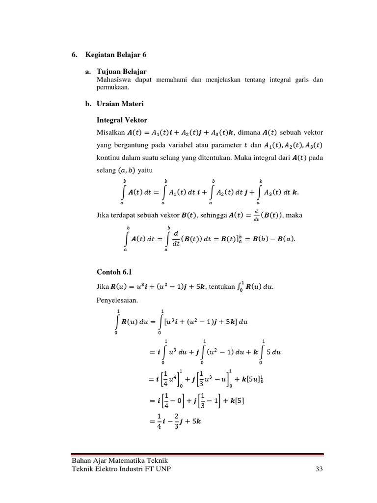Integral Garis dan Permukaan Matematika | PDF