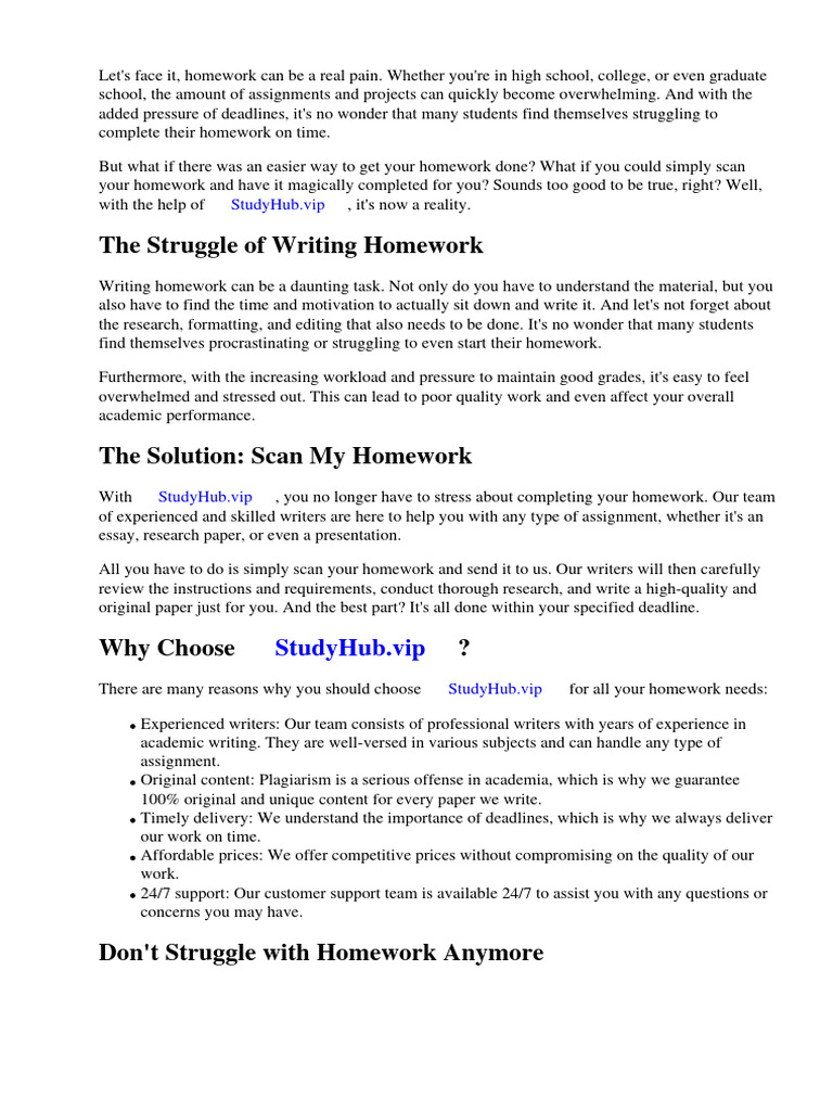 Scan My Homework | PDF | Ios | Image Scanner