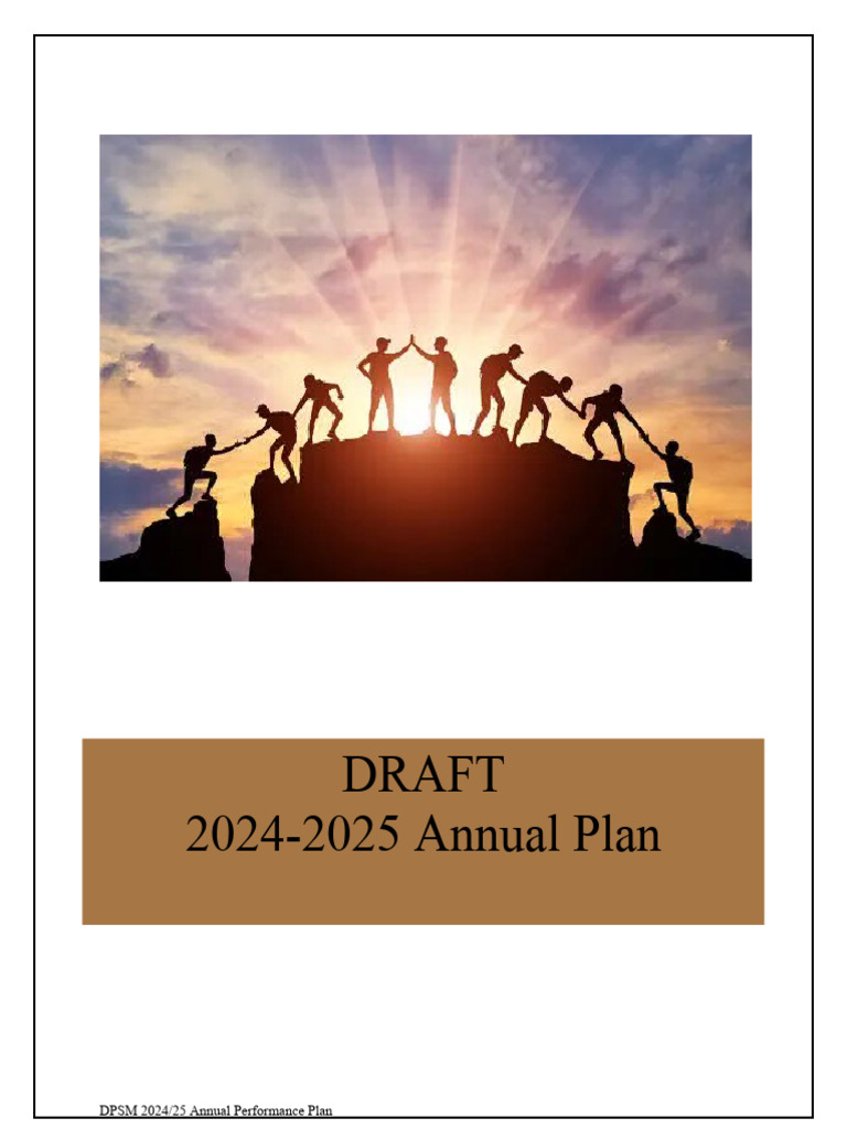 DPSM 2024-2025 Performance Plan Overview | PDF | Human Resource ...