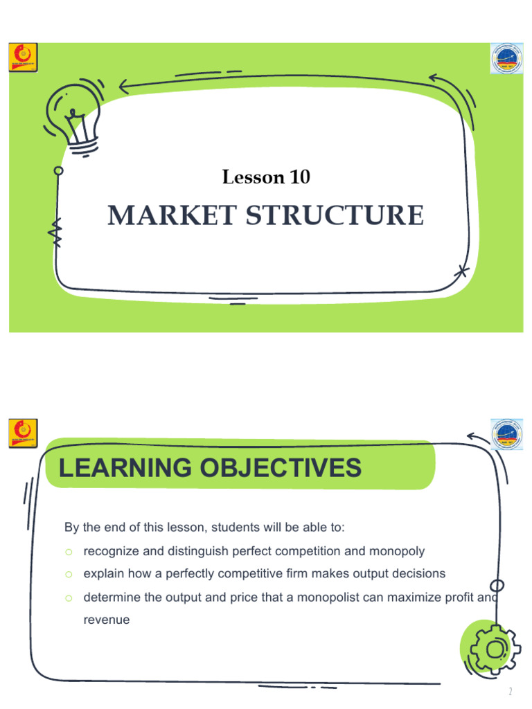 Bài 10 Market Structure Pdf Monopoly Perfect Competition
