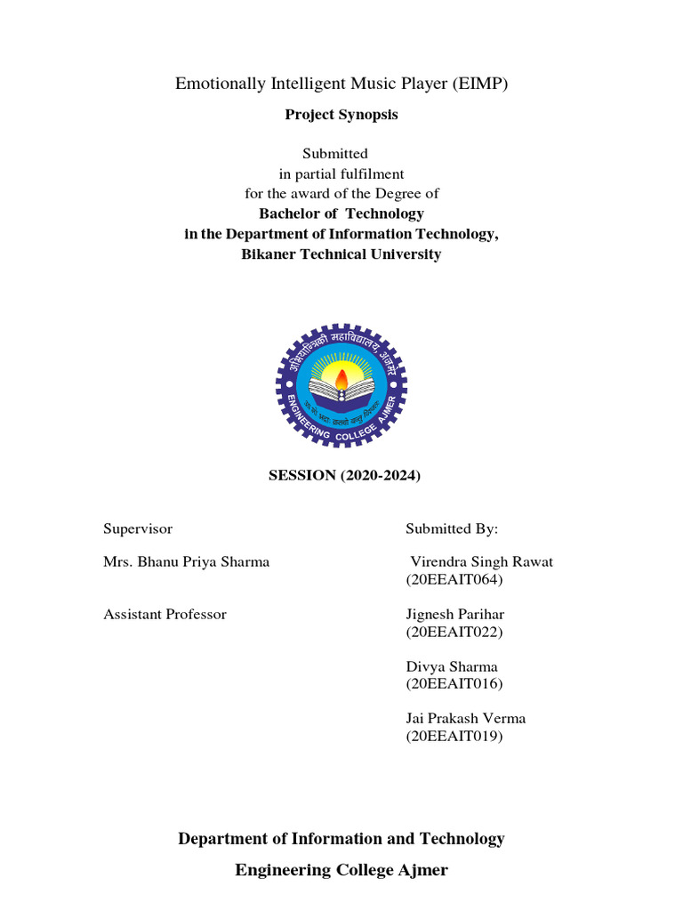 Synopsis(EIMP) | PDF | Emotions | Psychology