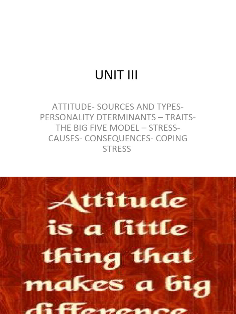 Unit Iii | PDF | Id | Attitude (Psychology)
