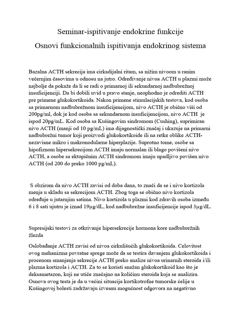 Seminar Endokrina | PDF