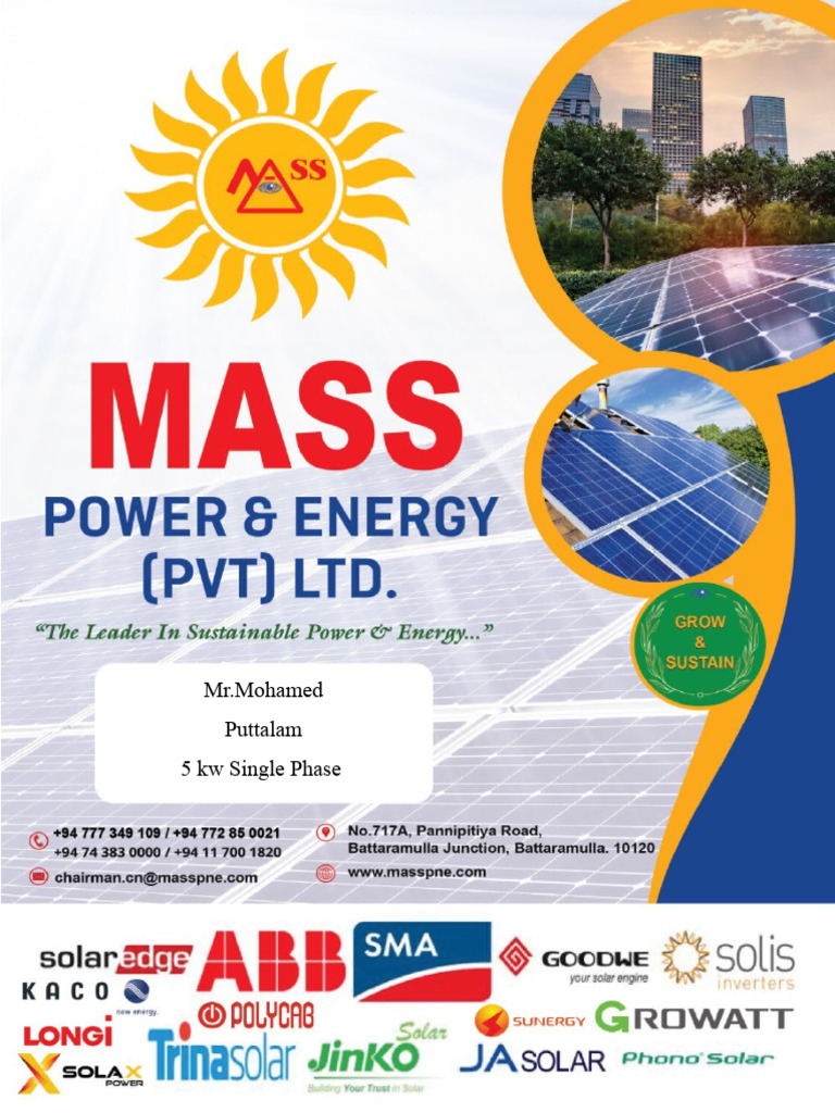 MR - Mohamed CIN-361 | PDF | Solar Power | Photovoltaics