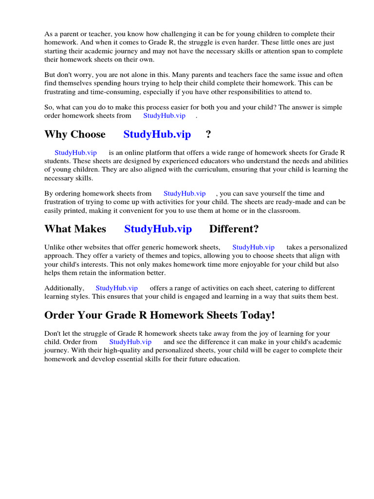 Grade R Homework Sheets | PDF | Worksheet | Homework