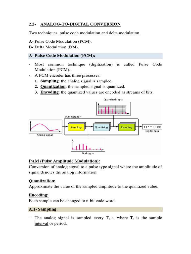 7 - Modulation & Encoding - Part 2 | PDF | Sampling (Signal Processing) | Modulation