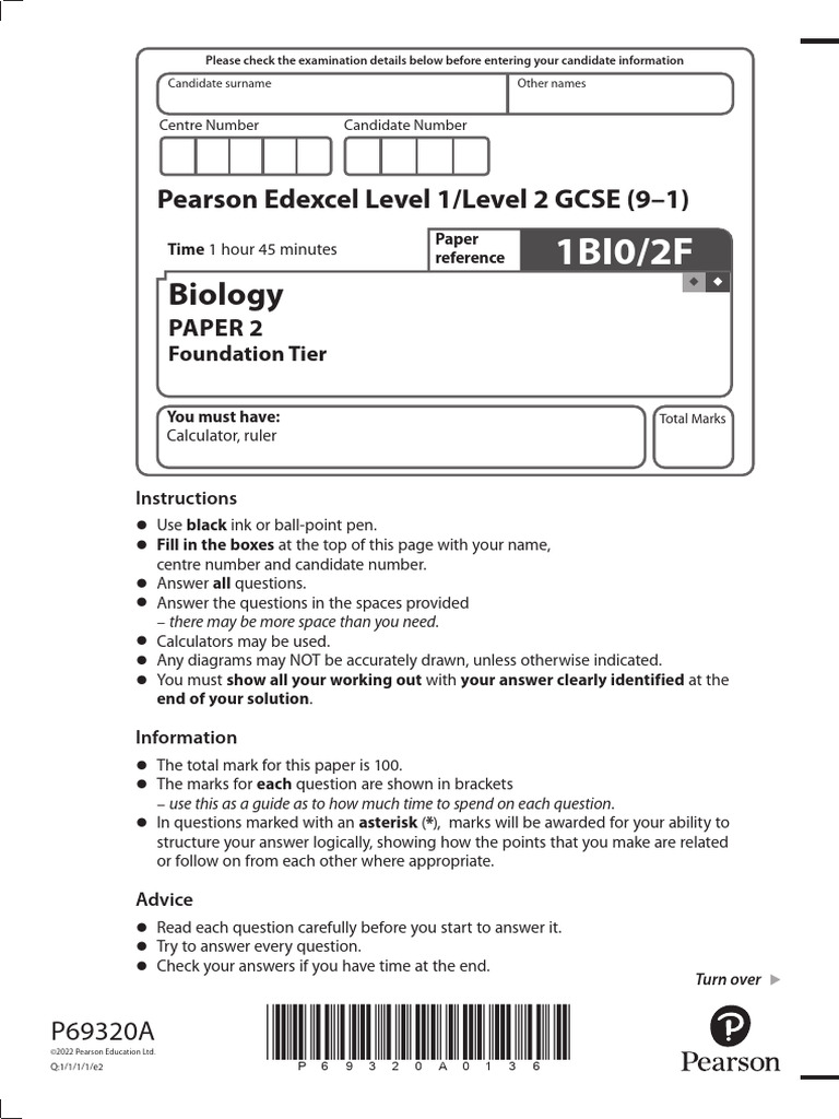 Biology Past Paper 2024 | PDF | Water | Blood