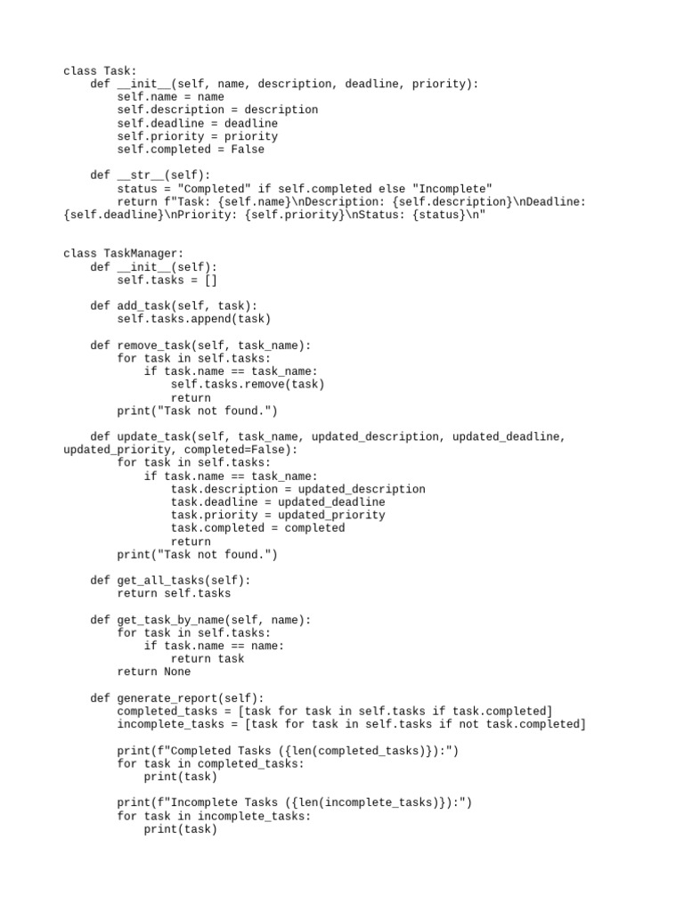 Task Manager | PDF | Computing | Computer Science