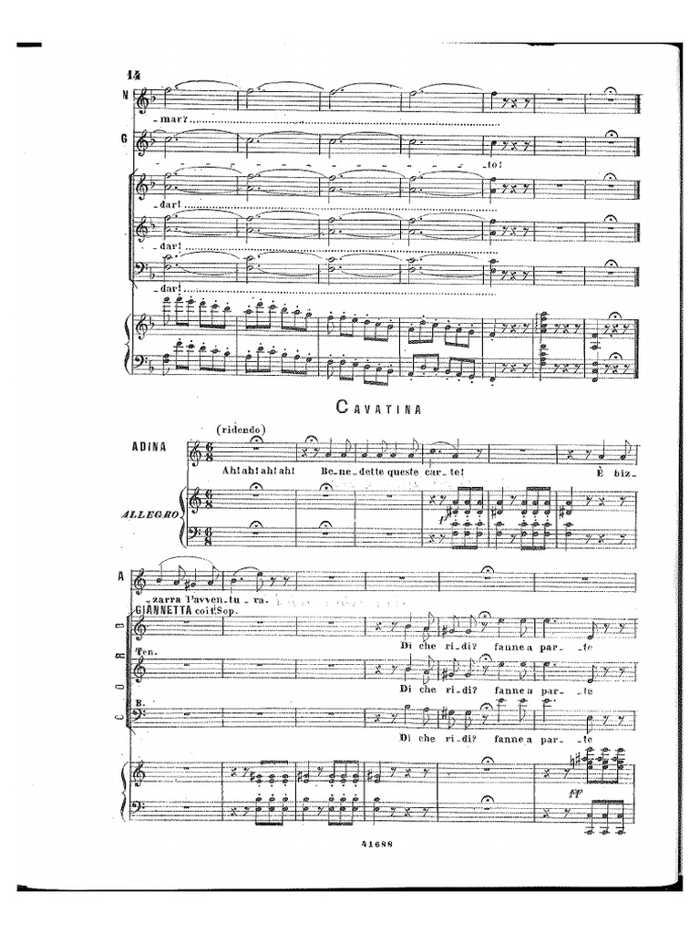 Elisir - Material Coro | PDF