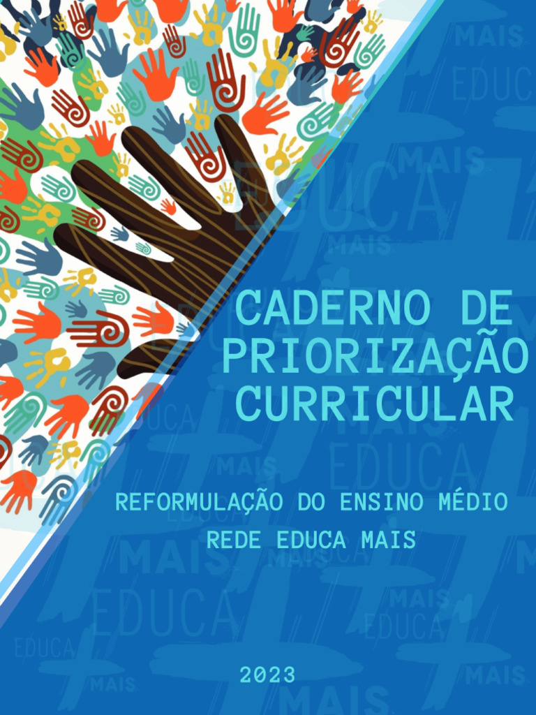 Caderno De Priorização Curricular Rede Educa Mais 2023 Isbn Pdf
