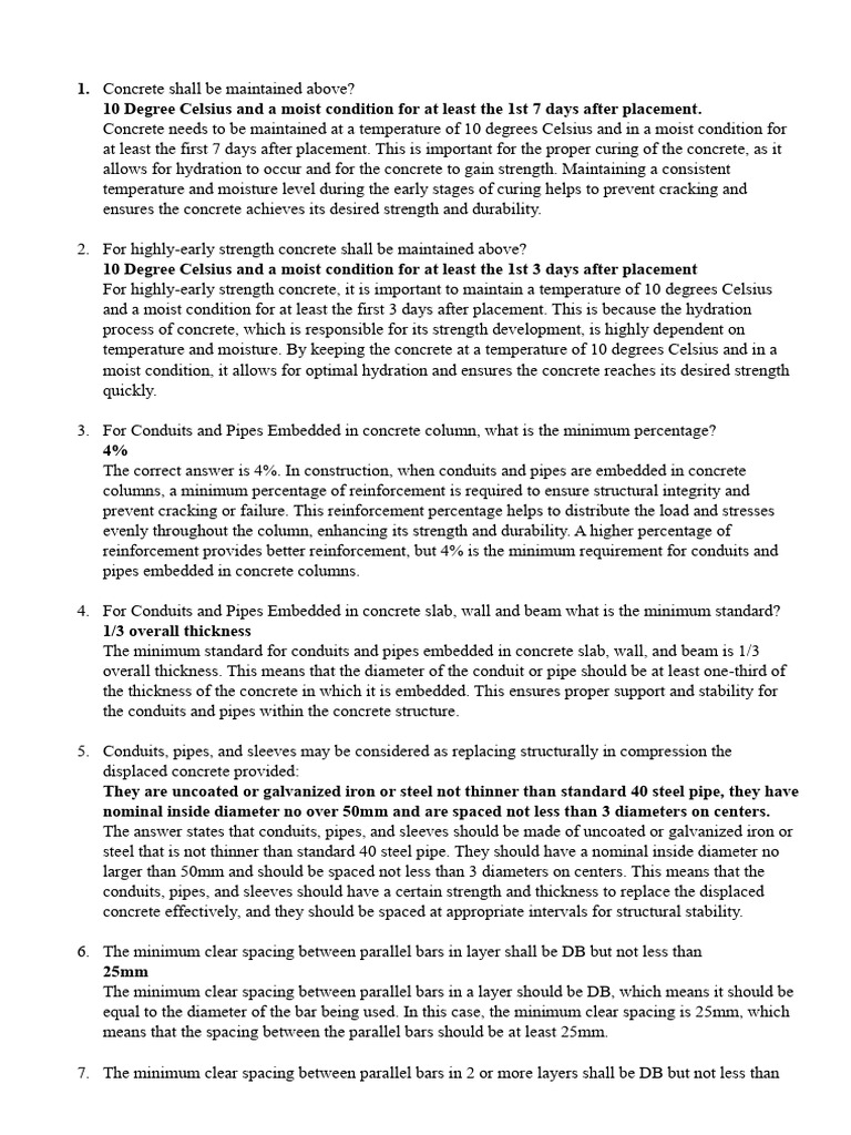 Sc Proprofs Quiz Pdf Concrete Beam Structure