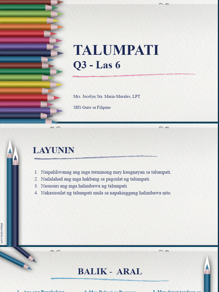 LAS-6-Talumpati-ppt- | PDF