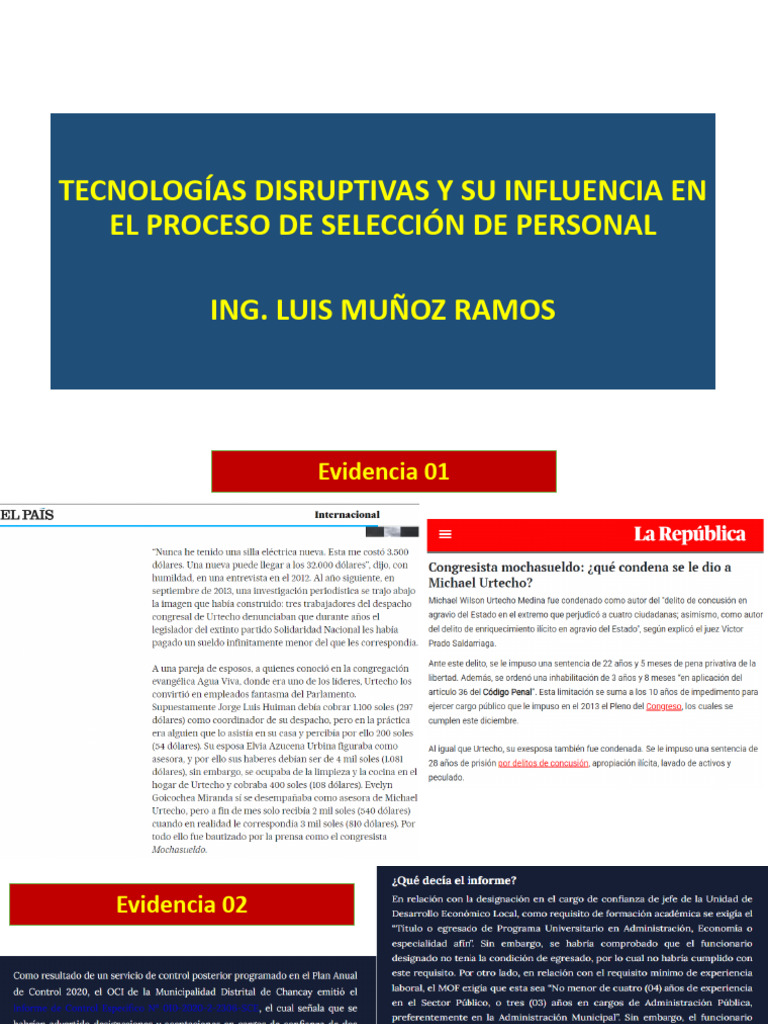 Tecnologías disruptivas y Selección de Personal | PDF | No Sql | Mongo Db