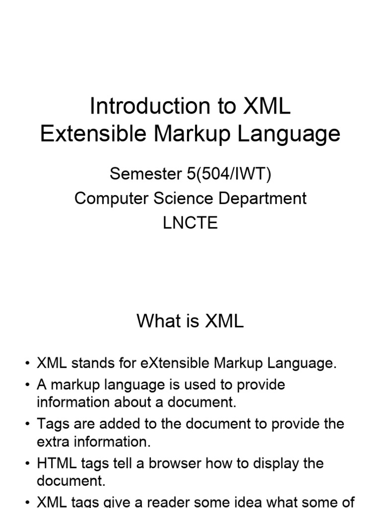 Unit 4 A Pdf Document Object Model Xml Schema