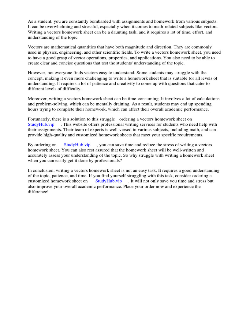 Vectors Homework Sheet | PDF | Euclidean Vector | Geometry