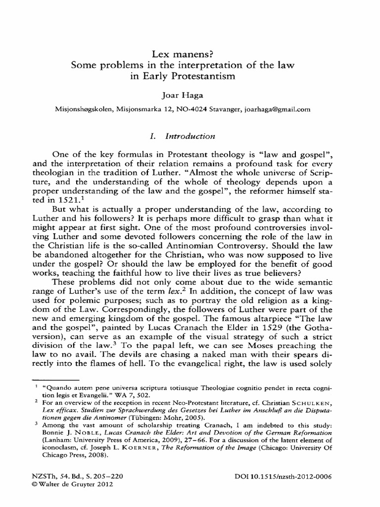 A4 Lex Manens | PDF | Martin Luther | Lutheranism