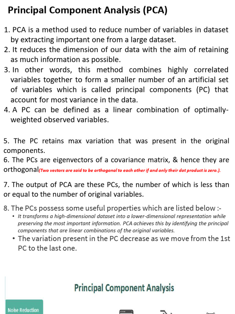 5 Pca | PDF | Principal Component Analysis | Eigenvalues And Eigenvectors