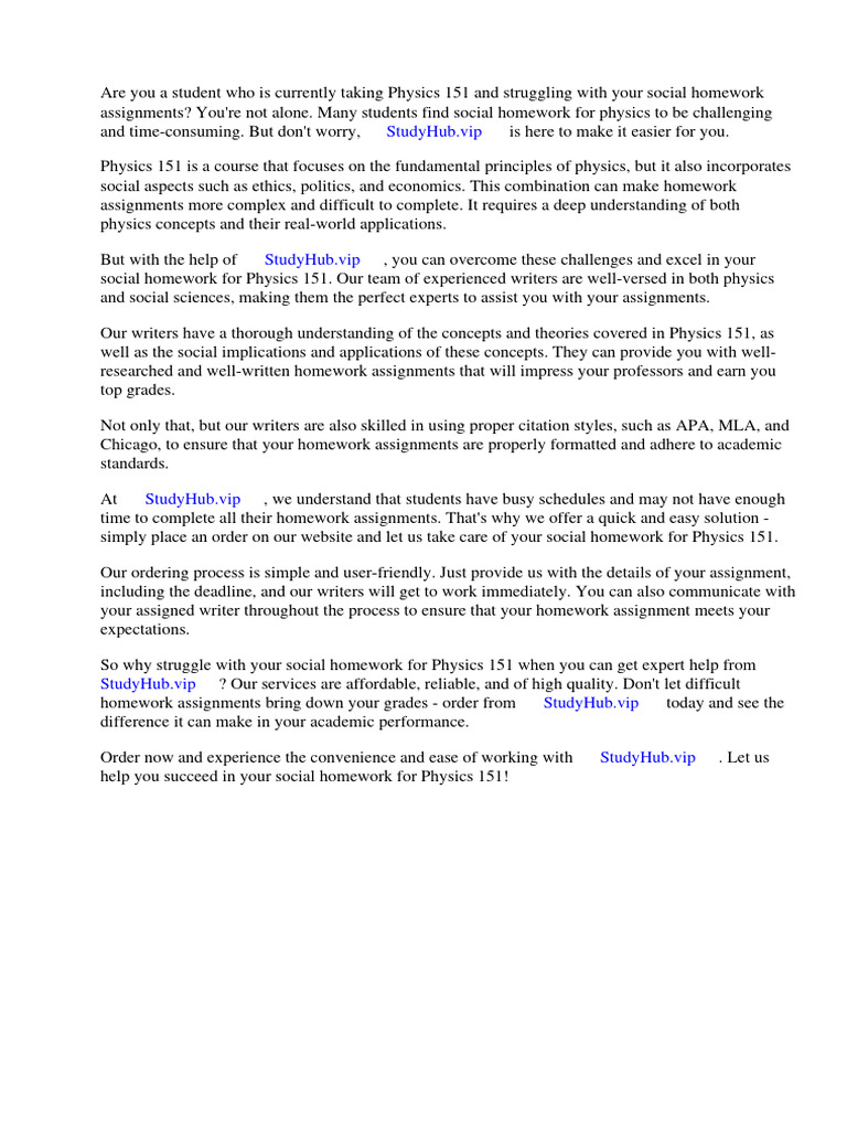 Social Homework Physics 151 | PDF | Computing
