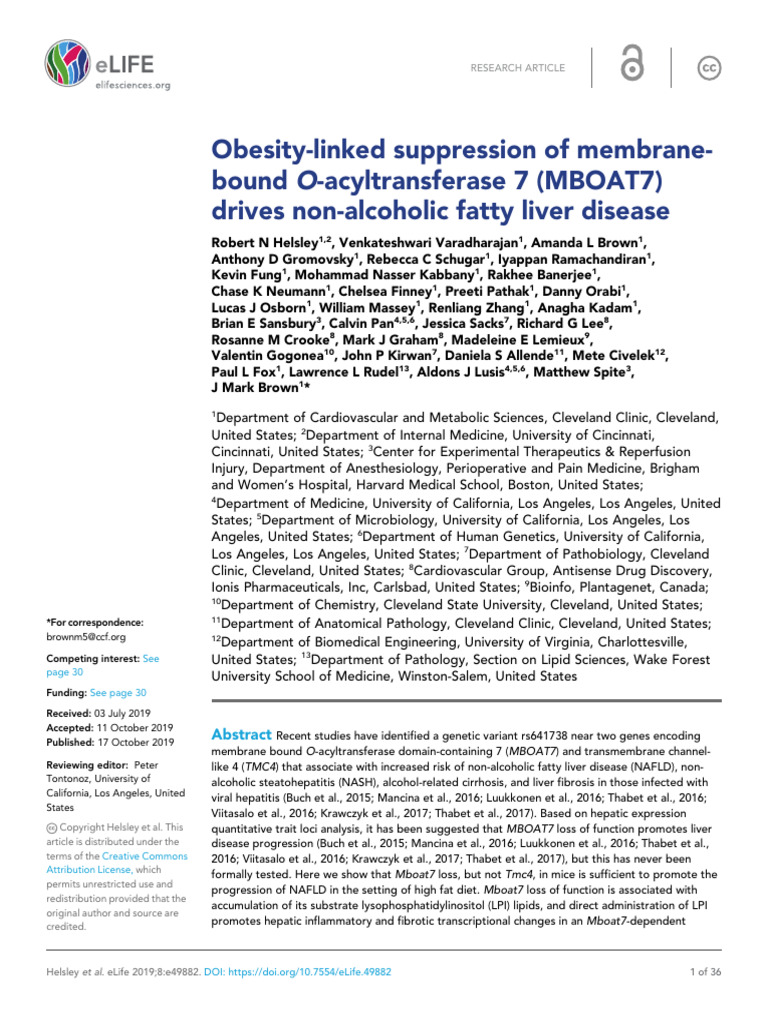Elife 49882 v2 | PDF | Adipose Tissue | Obesity